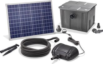 Esotec Esotec - Solar Teichfilter Set 50/2500 Solarpumpe Au&szlig;enfilter Gartenteich 101080