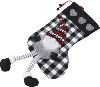 Aboofan Weihnachtsstr&uuml;mpfe mit Namen Weihnachtsdeko Socken Pl&uuml;sch-gnom-weihnachtsmann-h&auml;ngestr&uuml;mpfe Langen Beinen Weihnachtsfigur-h&auml;ngesocken Geschenkt&uuml;ten S&uuml;