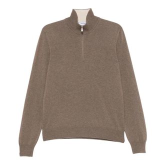 Gran Sasso Lupo Zip - - Sweatshirts & Hoodies - Herren - Braun - XL