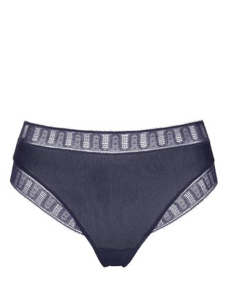 Eres string bord&eacute; en dentelle - Bleu