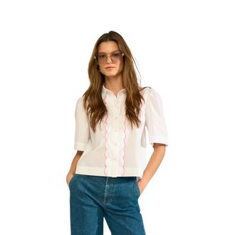 N&uuml;mph Nusienna Shirt - - Blouses & Shirts - Damen - Wei&szlig; - XL