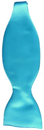 TigerTie Selbstbinder Seidenfliege in türkis einfarbig Uni, Spitzenqualität, Querbinder 100% Seide + Aufbewahrungsbox