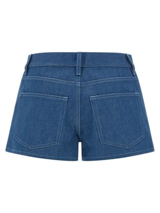 Gucci Womens Blue Cotton Bermuda Shorts