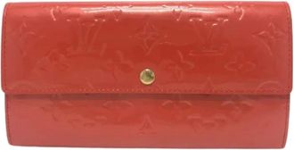 Louis Vuitton Portefeuille long (bi-pli) Pre-owned - Femme - Pre-owned - Rouge - Taille: ONE Size