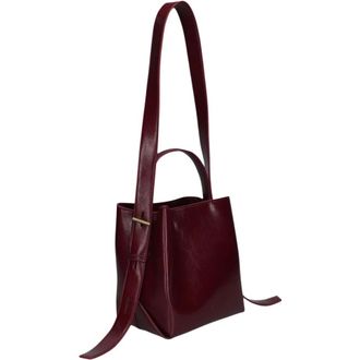 Hvisk Molly Raw Structure Crossbody - - Bags - Damen - Rot - ONE SIZE