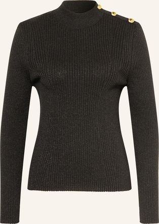 Barbour Pullover Mit Glitzergarn schwarz