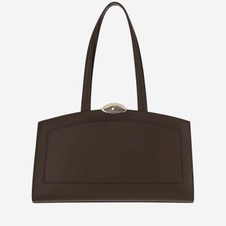 Benedetta Bruzziches Womens Serena Leather Shoulder Bag Brown
