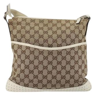 Gucci Sac bandouli&egrave;re vintage Pre-owned - Femme - Pre-owned - Beige - Taille: ONE Size