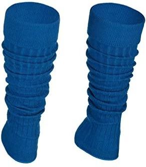 Ateena Jambières en Coton à la Mode pour les Dames, Douces le Guêtres Femme pour Danse, Gardez le mollet au chaud et confortable, Cadeau Sportif, Bleu royal