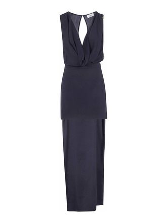 Elisabetta Franchi Maxi Robe - Noir