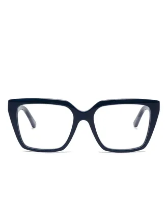 Balenciaga lunettes de vue BB0130O - Bleu