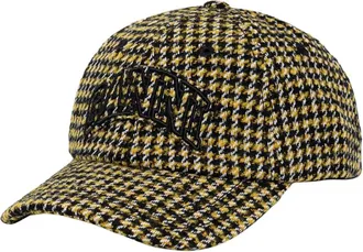 Ganni Casquette en laine &agrave; carreaux - Femme - Accessoires - Multicolore - Taille: ONE Size