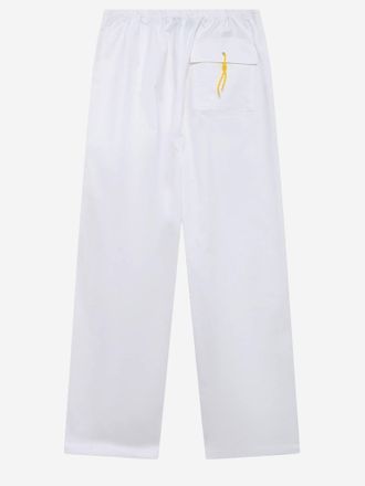 Autry Mens Nylon Pants With Logo White Polyester Trousers