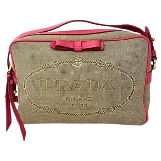 Prada Pre-owned Camera Corda Peonia Crossbody Clutch Bag - - Pre-owned - Damen - Beige - ONE SIZE