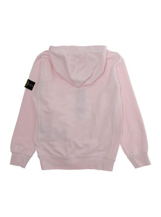 Stone Island Boys Hooded Sweatshirt Pink Cotton Hoods & Sweatshirts