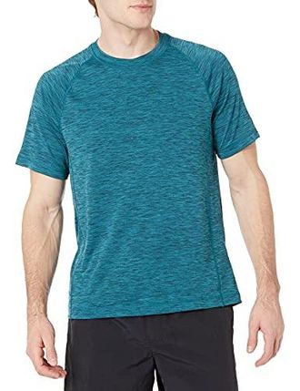 Amazon Essentials T-shirt De Bain UPF 50 À Séchage Rapide, Manches Courtes Et Coupe Ajustée Homme, Sarcelle Foncée, XXL