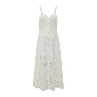 Charo Ruiz Ibiza Femme, Robes, Blanc, Taille: 42 FR Solace Long Dress