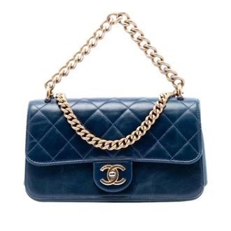 Chanel Pre-owned Quilted Satchel - Femme - Pre-owned - Bleu - Taille: ONE Size