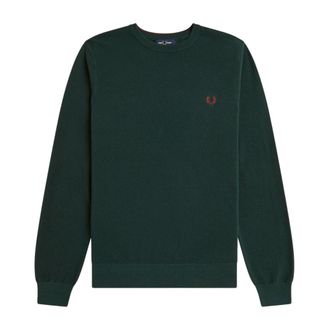 Fred Perry Homme, Pulls, Vert, Taille: 2XL Pull en maille piqu&eacute;e