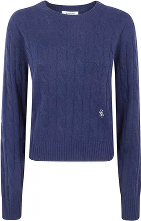 Sporty & Rich Pull Col Rond - Bleu