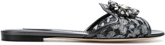 Dolce & Gabbana Sandalen - Sandals Silver - Gr. 36 (EU) - in Silber - f&uuml;r Damen