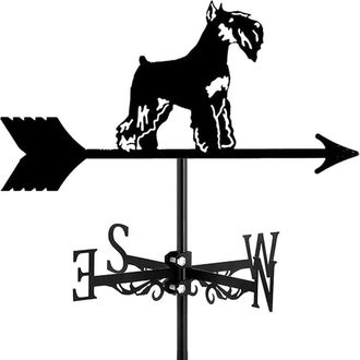 Generic Girouette Classique Noire Indicateur de Direction Du Klassische Schwarze Wetterfahne Windrichtungsanzeiger f&uuml;R Bogenschie&szlig;Platz Plaza Farm(A18)