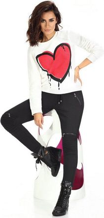 Bas Bleu Schlupfhose im Biker-Stil, Hose Damen Leggings Damenhose