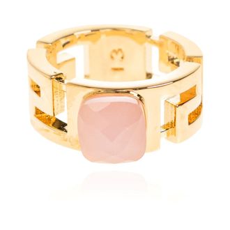 Versace Femme, Accessoires, Jaune, Taille: 52 MM Bague avec pierre