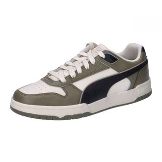 Puma Unisex Adults RBD Game Low Sneaker, Alpine Snow-PUMA Black-PUMA Olive, 43 EU