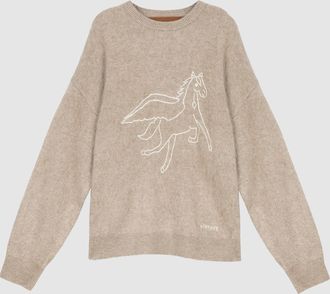 Mother Pull The Biggie Jumper Wheat