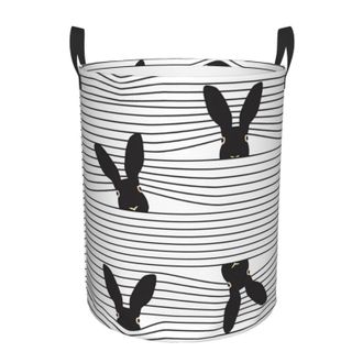 Generic Lustiger Hase Korb Aufbewahrung Rund Korb W&auml;sche Stehender W&auml;schebeh&auml;lter F&uuml;r Lagerung Badezimmer Kleidung