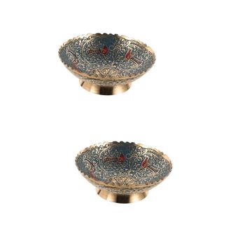 PartyKindom 2st&uuml;cke Buddhistische Obstschale Aus Handgefertigtem Lackiertem Dekorative Tempelschale F&uuml;r Opfergaben Und Snacks F&uuml;r Zeremonien Tischdekoration