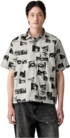 Neighborhood Chemise &agrave; motif yeux - Homme - Chemises - Gris - Taille: XL