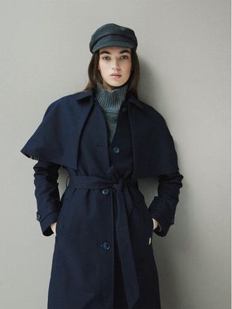 Hunter Tenchcoat Keltie HARW0014251 Dunkelblau Regular Fit