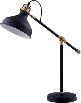 Teamson Home Lampe de chevet bureau à LED chic éclairage moderne noir dorée Mia Teamson Home VN-L00061-EU