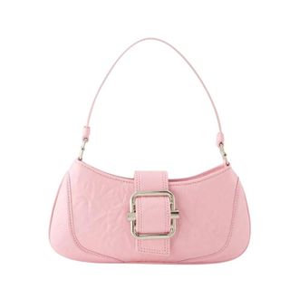 Osoi Osoi, Femme, Sacs, Rose, Taille: ONE Size Sac &agrave; Bandouli&egrave;re en Cuir de Veau Rose avec Bandouli&egrave;re