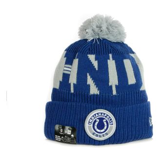 New Era Homme, Accessoires, Bleu, Taille: ONE Size NFL Pom Pom Bonnet Homme aux Couleurs de lÉquipe
