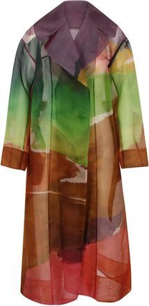 Ulla Johnson Femme, Manteaux, Multicolore, Taille: 38 FR Trench Transparent en Organza de Soie