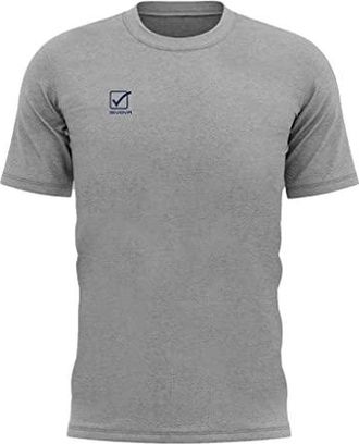 Givova T- Shirt en Coton Action Unisexe, Gris chiné Clair, 3XL Mixte