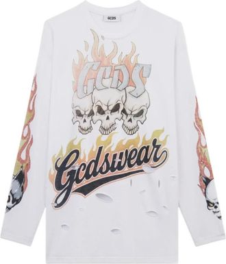 GCDS Gcds, Homme, Tops, Blanc, Taille: M Boyel SweaT-shirt