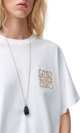 Loewe Paulas Ibiza - T-shirt droit brod&eacute; en coton