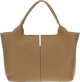 Tod's Femme, Sacs, Brun, Taille: ONE Size Sac de Courses Moyen-Petit