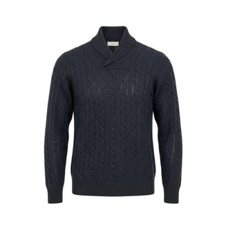 Ferrante Mock-Neck-Pullover aus Woll- und Kaschmirmischung - - Knitwear - Herren - Schwarzk - XL