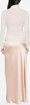 Fabiana Filippi Fine-Knit Wool Turtleneck Sweater - White