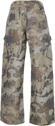 Represent Camouflage Tech Fabric Cargo Pants - Beige