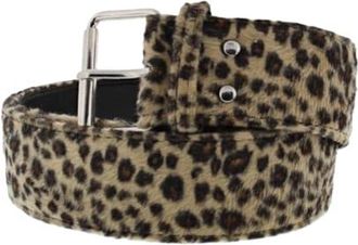 Generic Ceinture unisexe pour homme et femme Imprimé léopard Marron Taille unique, marron, taille unique