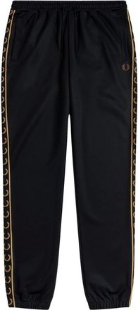 Fred Perry Homme, Pantalons, Noir, Taille: XL Contrast Tape Track Pant