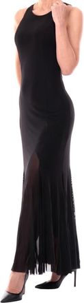 Guess Femme, Robes, Noir, Taille: 42 FR Serafina Mesh Longuette Dress