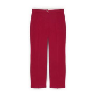 Fiorella Rubino Stoffhose mit gestreiftem Taillendetail - - Trousers - Damen - Rot - L