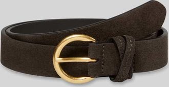 Marc O'Polo G&uuml;rtel aus Rindsvelours mit D-Ring-Schlie&szlig;e